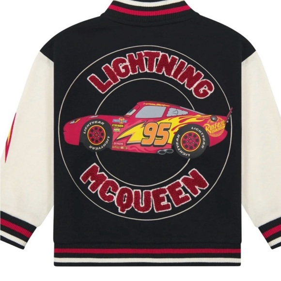 Disney | Jackets & Coats | Nwt Disney Cars Lightning Mcqueen Bomber ...